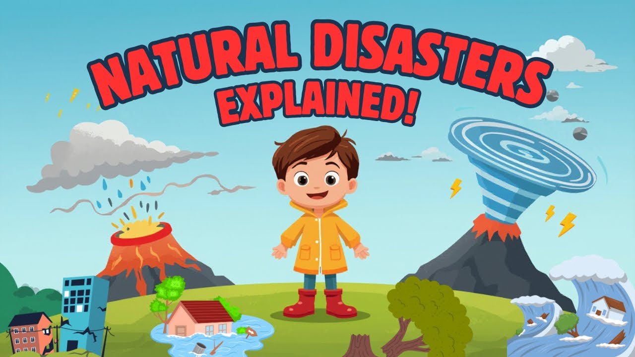Earthquakes, Floods & Volcanoes 🌎 | Learn About Natural Disasters - YouTube