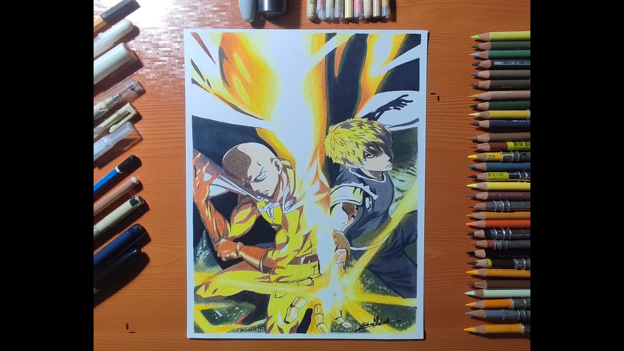 Drawing of 'One-Punch Man' | One | Shonen manga | Raizodark - YouTube