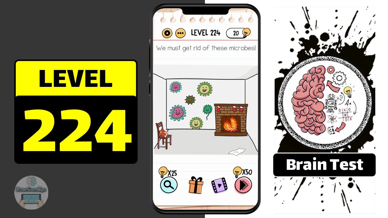 Brain Test Level 224 Walkthrough - YouTube