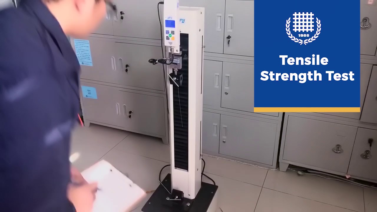 Tensile strength test and salt spray test of SS wire mesh - YouTube