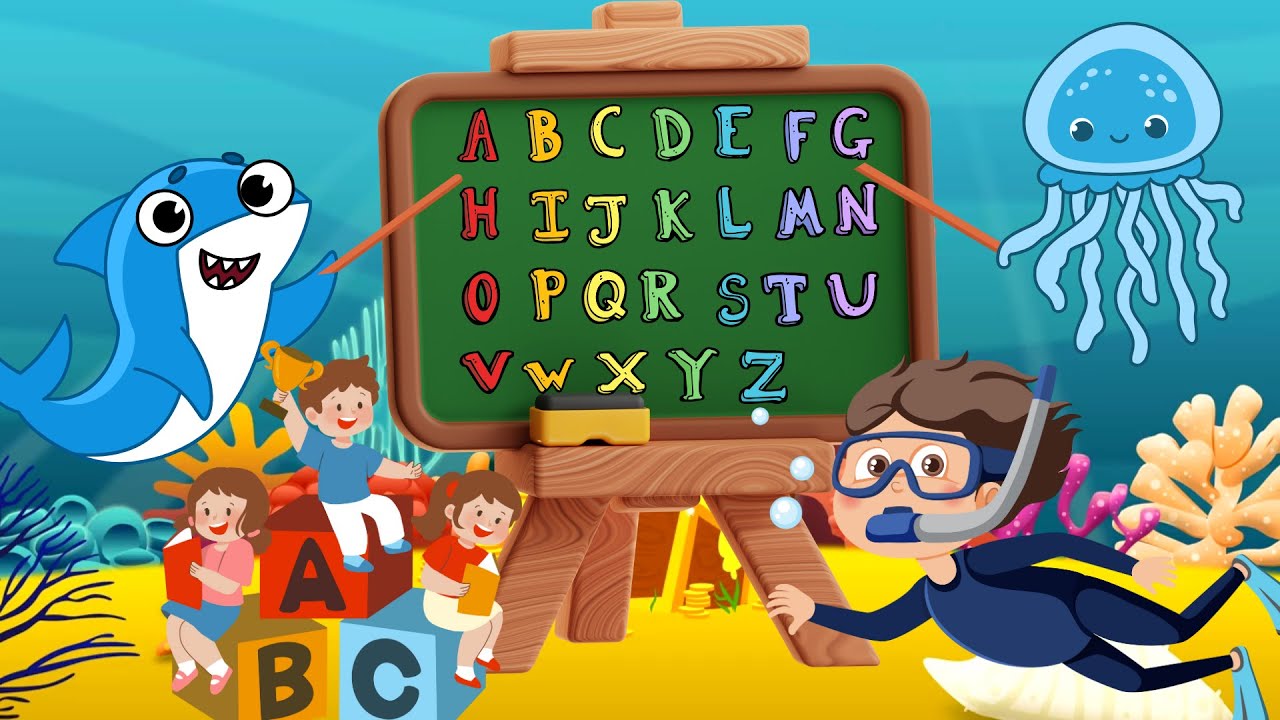 La Chanson de l'alphabet en Français | Apprendre ABC avec Requin ...