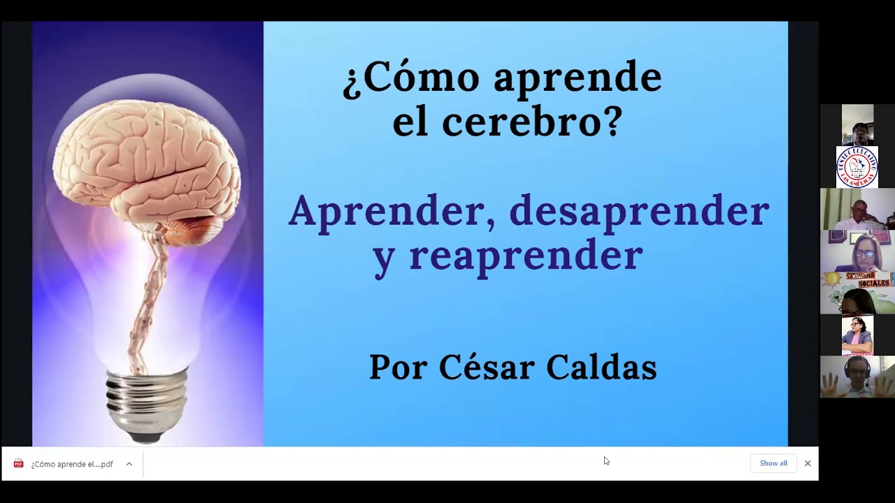 Cómo aprende el cerebro? Aprender, desaprender y reaprender por Cesar Caldas. charla a ...