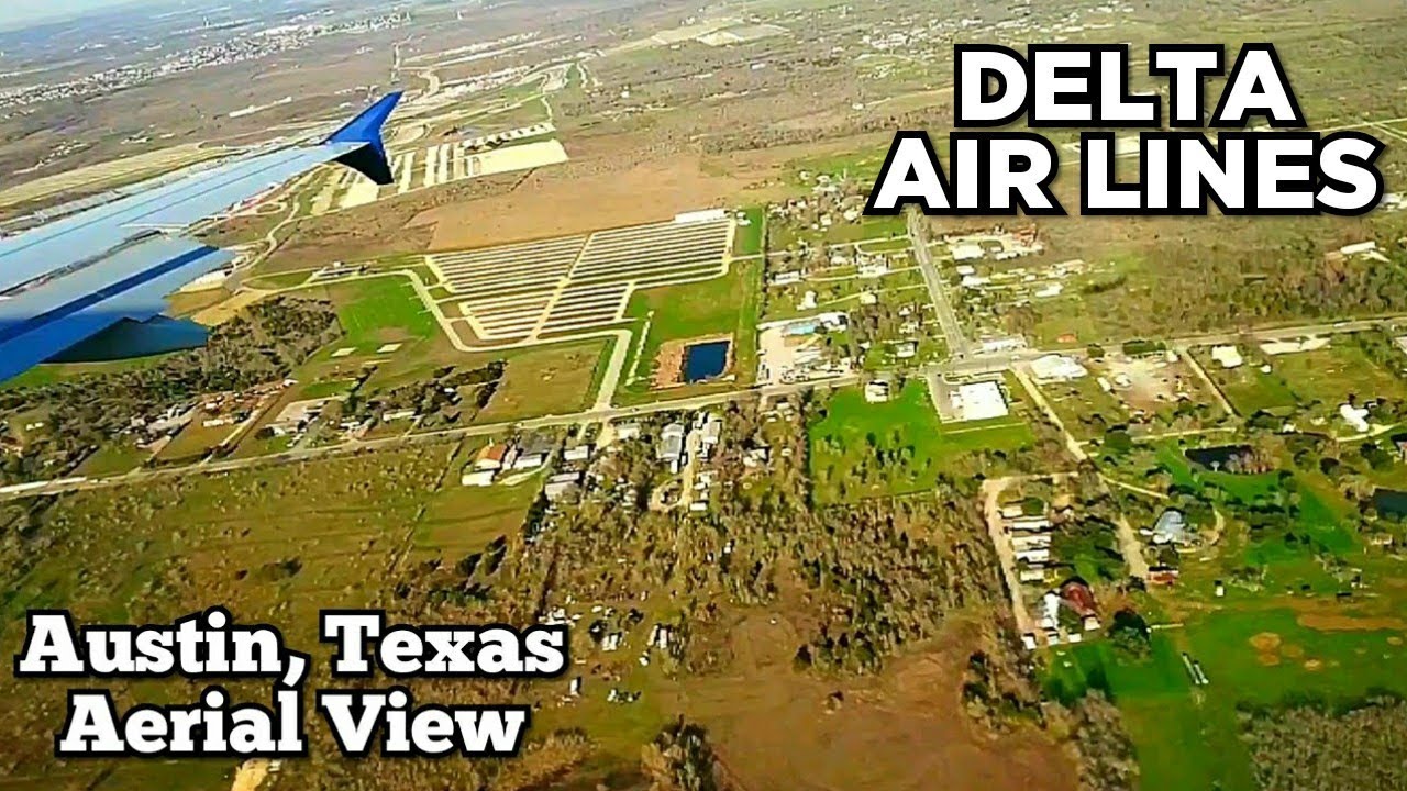 AUSTIN-AERIAL VIEW in HD-LANDING AT BERGSTORM AIRPORT-AUSTIN TEXAS-USA ...