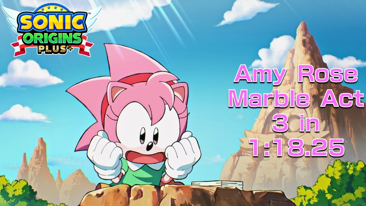 [WR] Amy Rose - Marble Zone Act 3 IL in 1:18.25 (Sonic Origins Plus ...