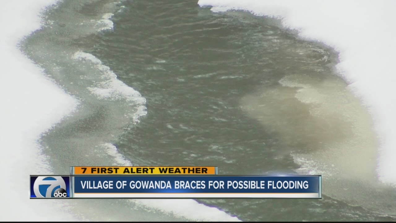 Gowanda braces for possible flooding - YouTube