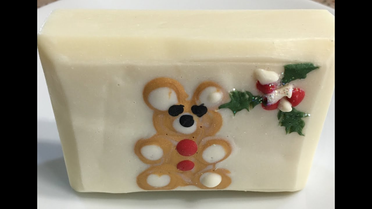 How to Make Lovely Peppermint Christmas Soaps - YouTube