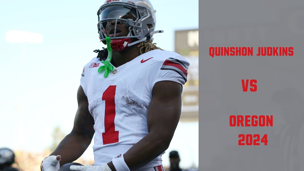 Quinshon Judkins vs Oregon 2024 - YouTube