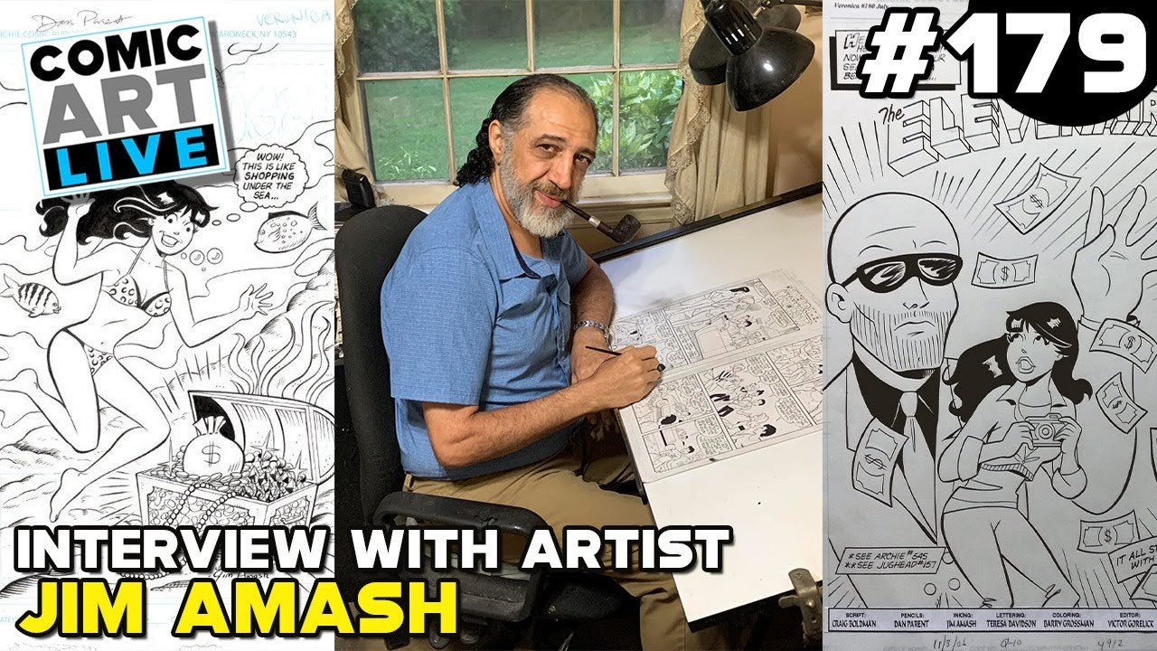 Comic Art LIVE: Episode 179 with Comic Artist Jim Amash - YouTube