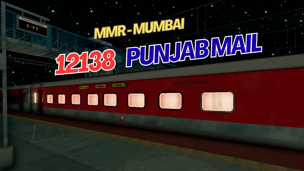 💥 Epic Journey on 12138 Punjab Mail (Frontier Mail) | Khandesh Route ...