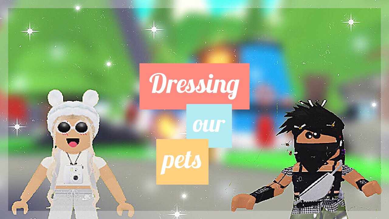 We dressed our pets in adopt me |Roblox| - YouTube