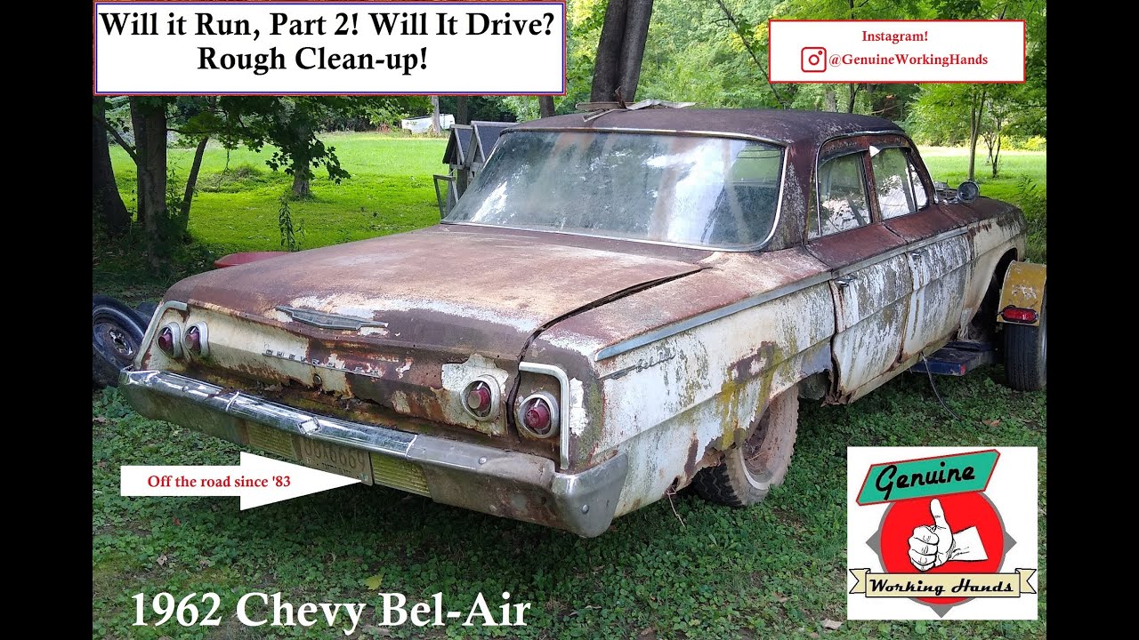Will it drive? 1962 Chevy Bel-air Revival, Part 2 Plus cleanup! - YouTube