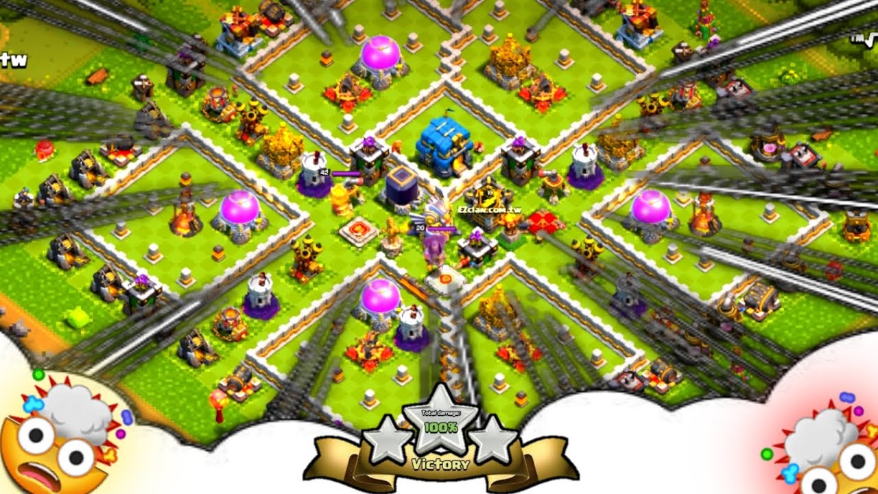 How to 3 Star Popular Th12 Island Base ? Th12 Best Attack Strategy ...