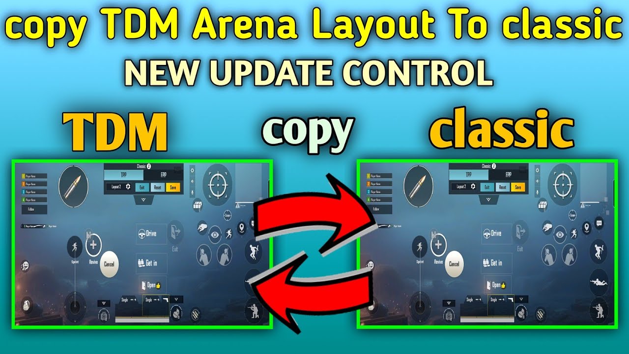 How To Copy TDM or Arena Layout in Classic in PUBG Mobile | Copy TDM ...