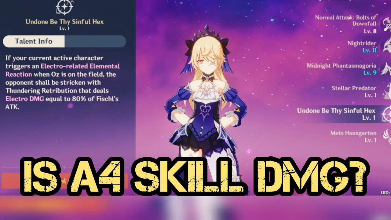 is Undone Be Thy Sinful Hex Elemental Skill DMG? - YouTube