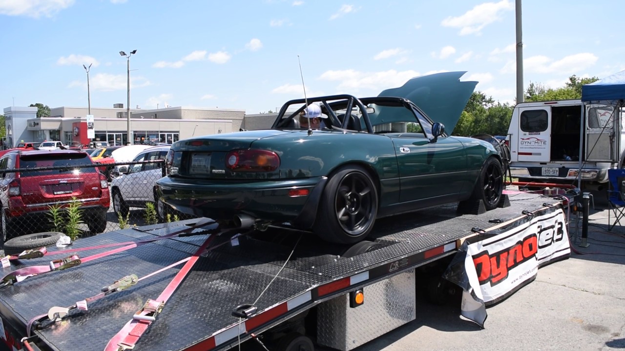1994 Miata NA8 Dyno 2! - YouTube