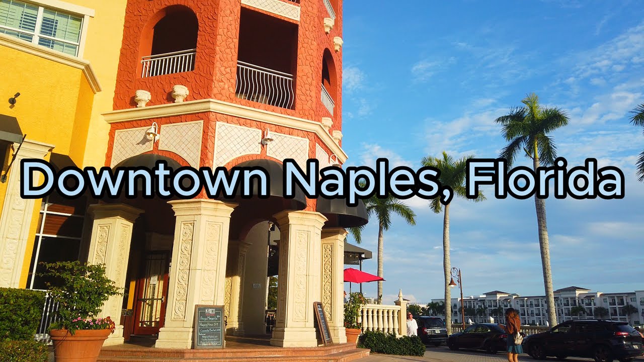 Downtown Naples, Florida Walking Tour [ 4K HDR - 60 fps ] - YouTube