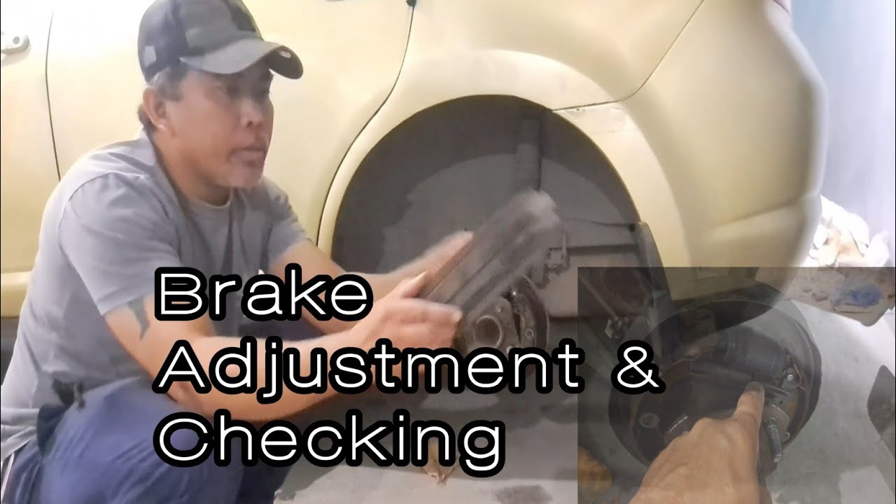 Rear brake adjustment & Checking - YouTube