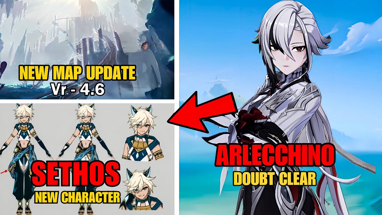 NEW UPDATE!! New Artifacts, New Geo Character, New Areas & Arlecchino ...