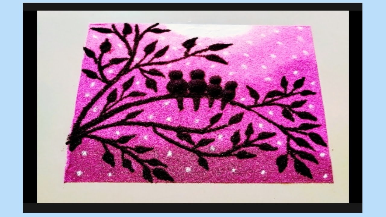Easy & Beautiful Poster rangoli design | Poster rangoli ideas for ...