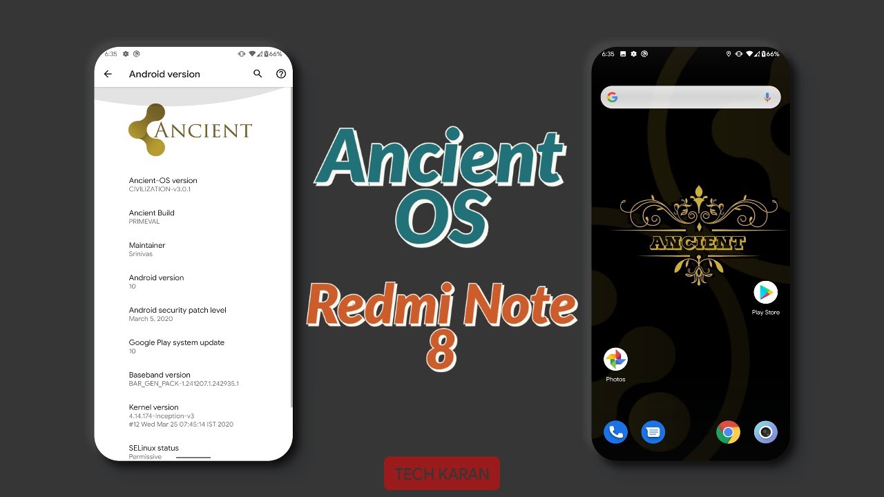 Ancient OS[Android 10] ft. Redmi Note 8 | REVIEW - YouTube