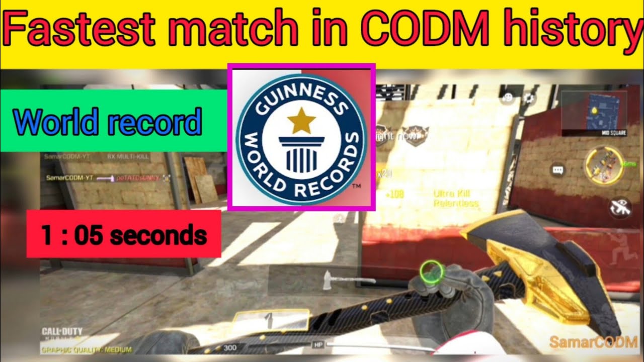 Fastest match in CODM history | world record in Codm - YouTube