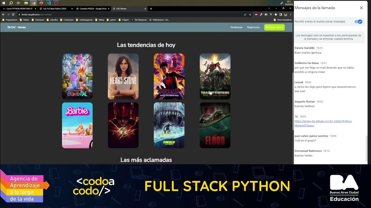 Full Stack con Python - Clase 5 - Codo a Codo - YouTube