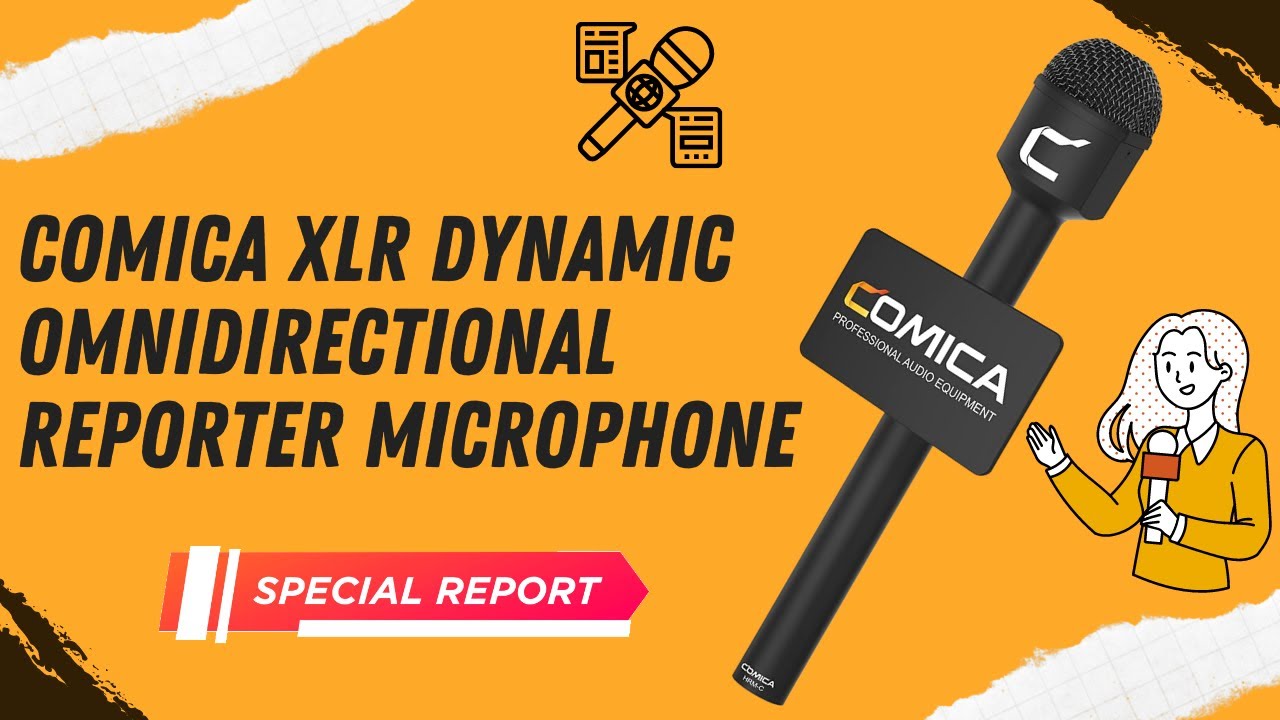 Comica XLR Dynamic Omni Directional Hand Held Reporter Interview ...