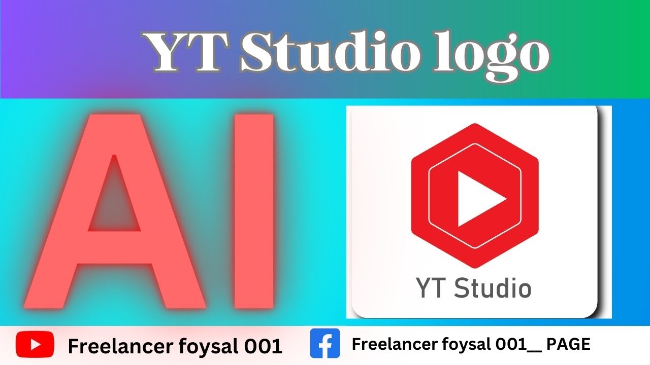 How to make YT studio logo design tutorial video illustrator Bangla ...