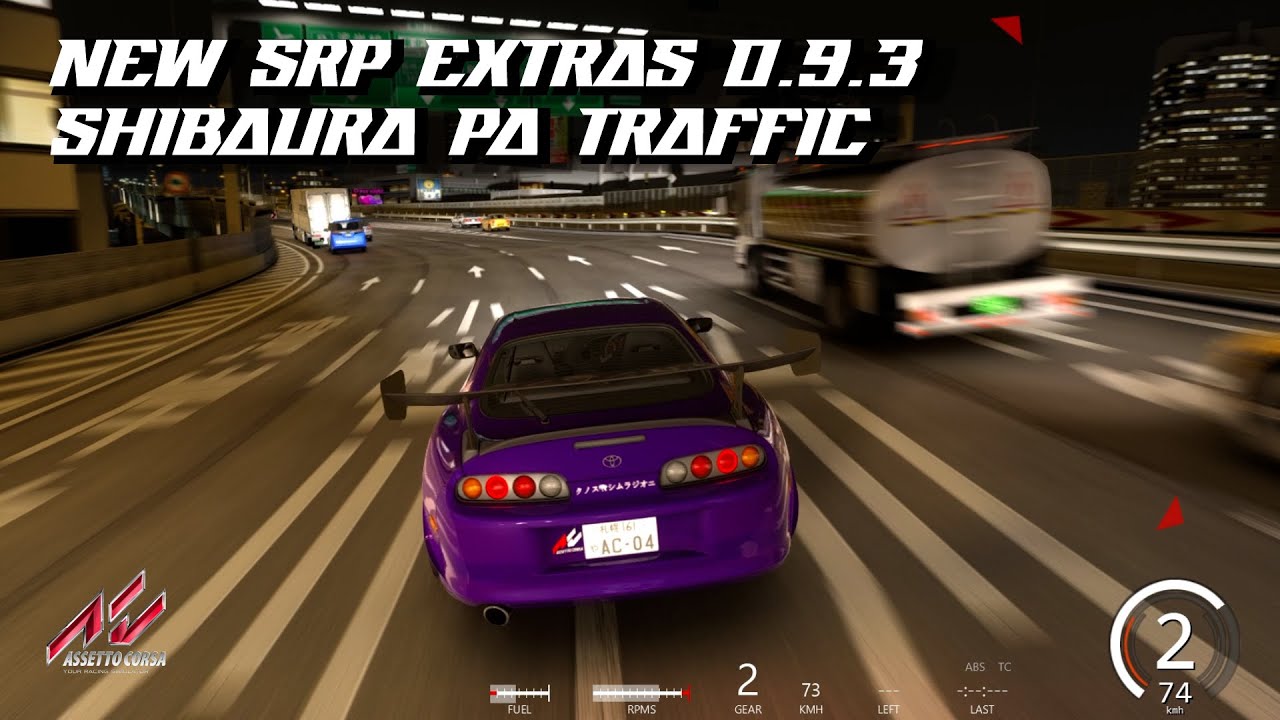 Chill Midnight Drive | Shibaura Traffic Extras SRP Map Test - YouTube