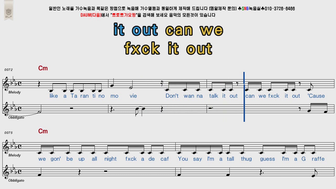 Aminé Caroline POP Song Score Karaoke - YouTube