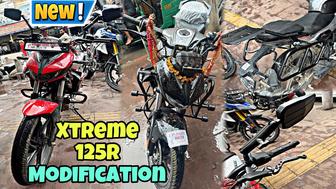 Hero Xtreme 125R New Updates | Top rack with Saddle stay 😱 | Xtreme ...