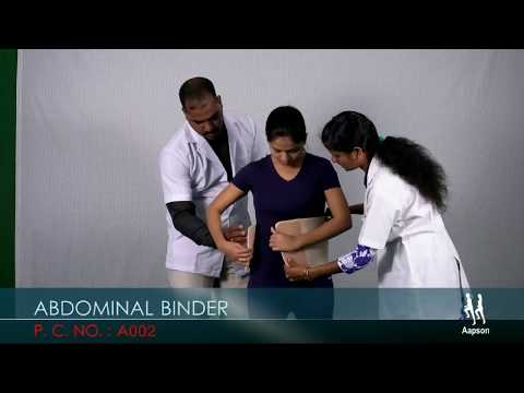 How to wear - AAPSON ABDOMINAL BINDER.