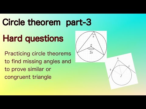 Circle Theorems Part-3 (Hard Questions) - YouTube