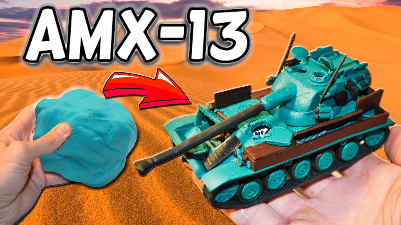 AMX -13-75 is the first tank with an automatic drum autoloader. Сlay ...