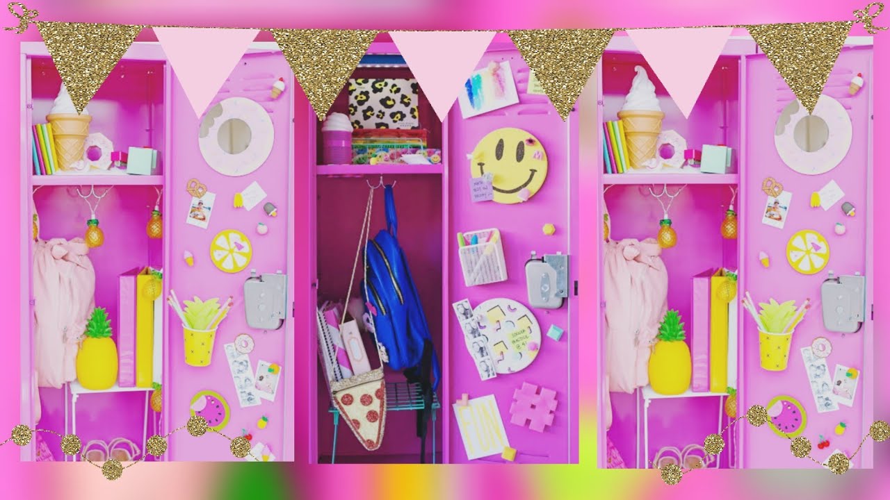 Diy locker organizer#Cute locker#AAAW - YouTube