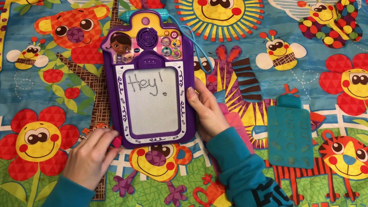 Doc McStuffins Talk & Trace Clipboard Toy Unboxing - YouTube