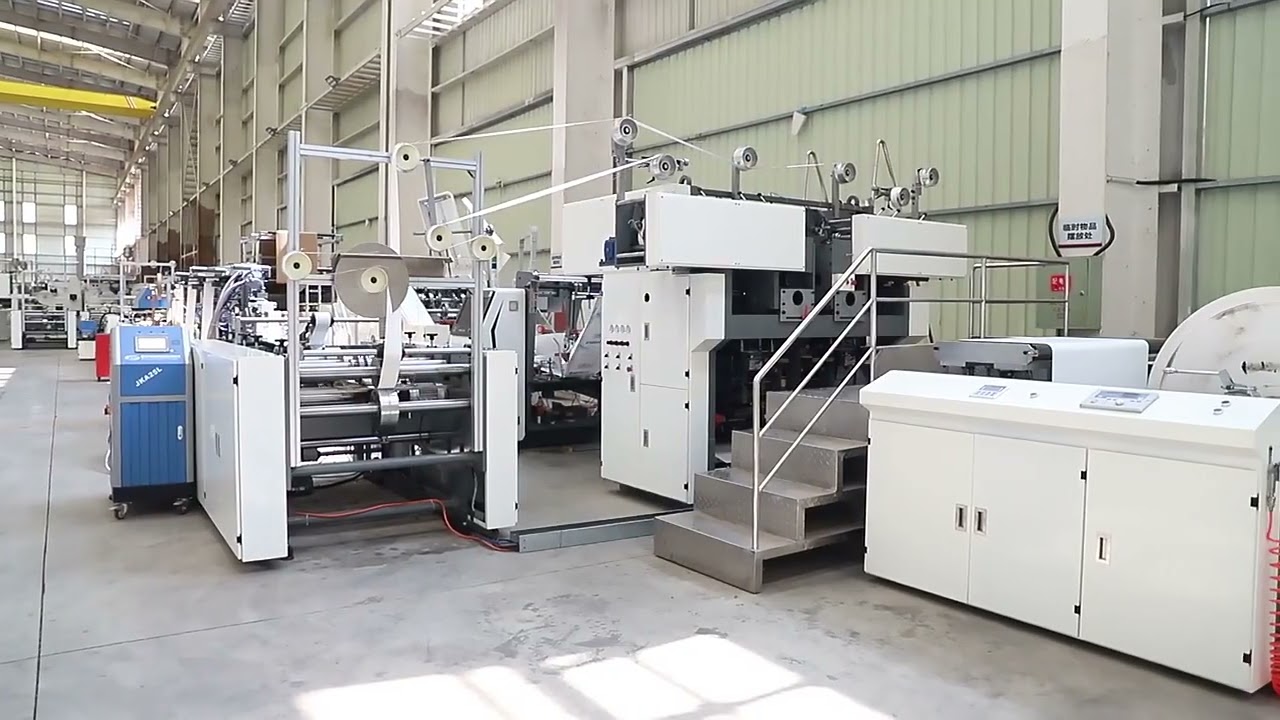 New paper bag machine with new paper roll change system ZD-F450QX ...
