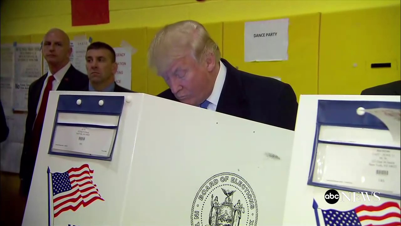 Donald Trump Votes | Election 2016 - YouTube