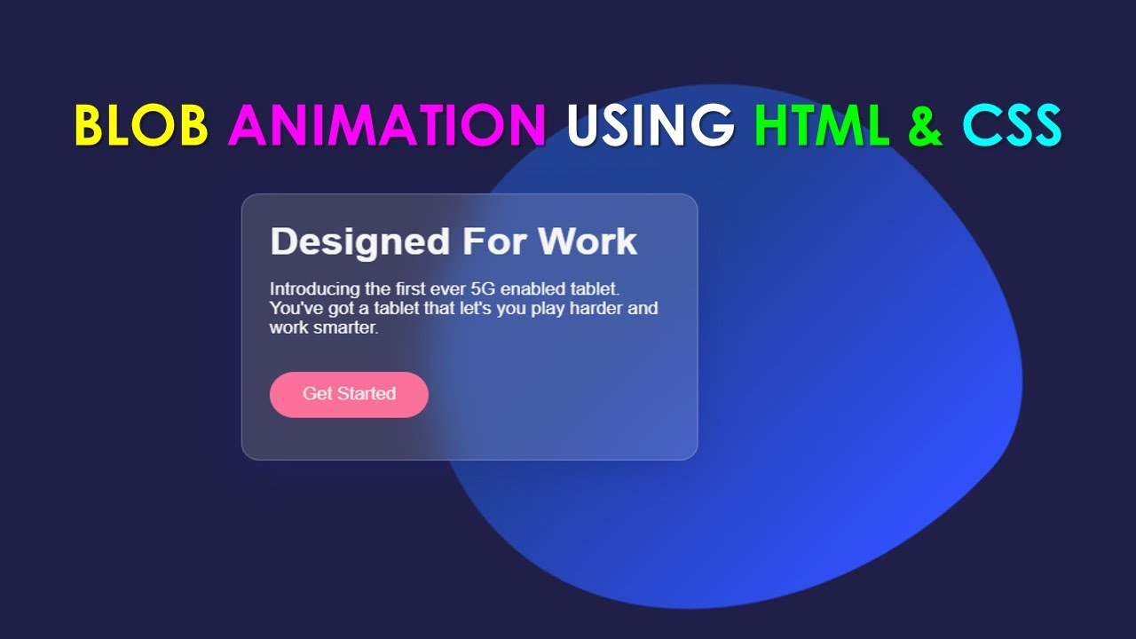 Blob Animation Using Html And Css Youtube 6028