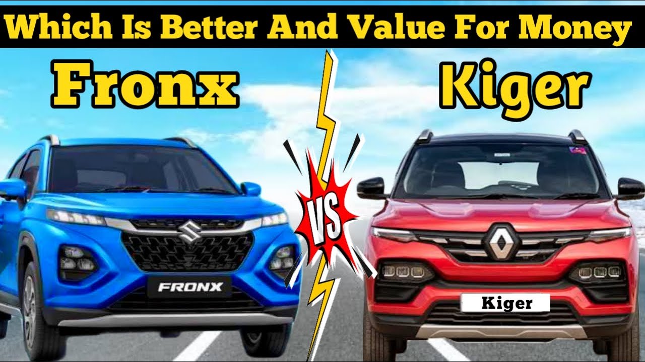 Maruti Fronx VS Renault Kiger Detail Comparision { rahul auto vlogs ...