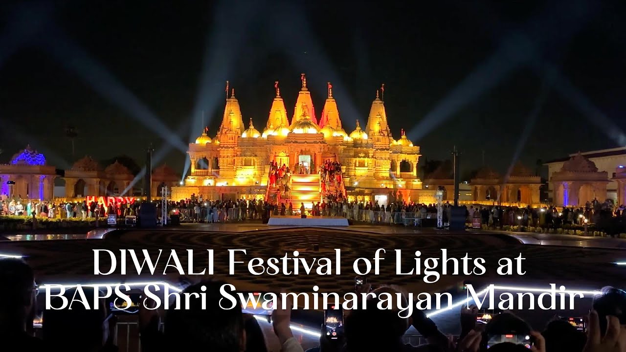 DIWALI Festival of Lights at BAPS Shri Swaminarayan Mandir in Chino ...