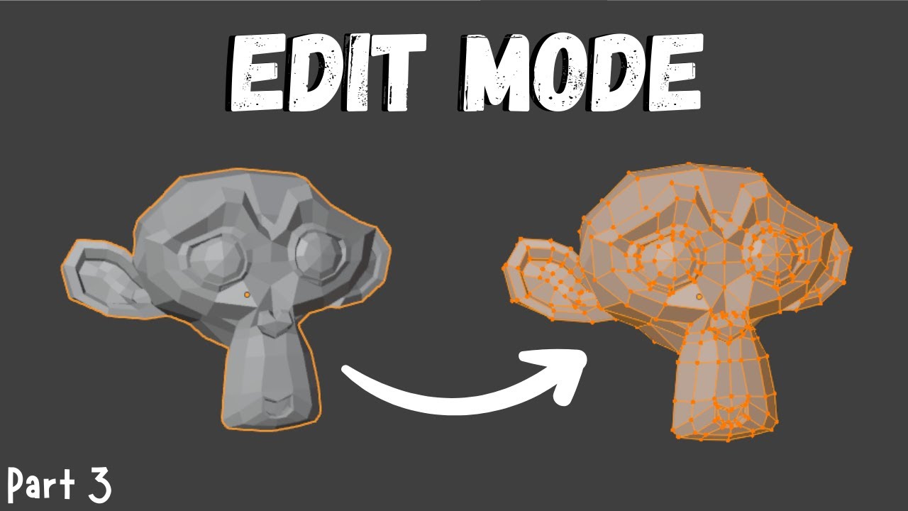 Learn The BASICS of the *EDIT MODE* in Blender | Part 3 Of Blender Animation Tutorial Series ...