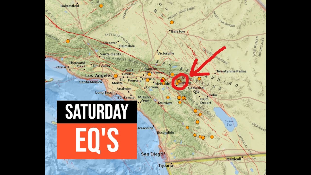 Small Earthquake Swarm on the San Andreas Fault today. Saturday update ...