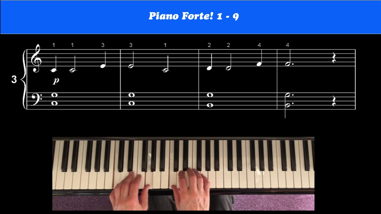 Voorbeeld Piano Forte! 1 les 9 - YouTube