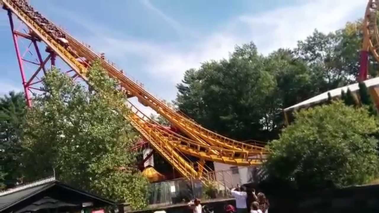 Boomerang ride @Six flags lake George - YouTube