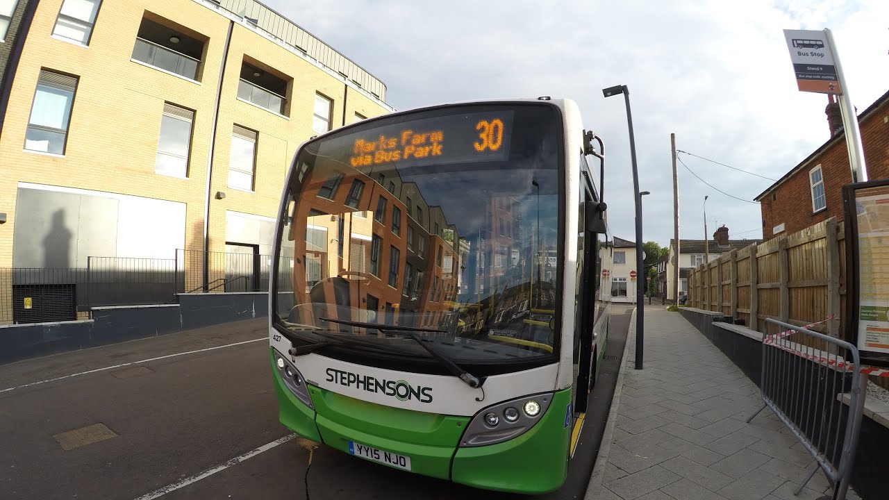 Stephensons of Essex Bus Route 30, Marks Farm to Braintree Bus Drivers ...