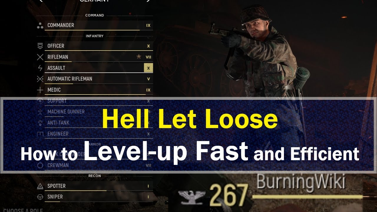 Level up ANY Class Fast - Hell Let Loose - YouTube