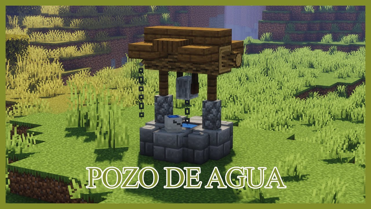 Como hscer un pozo de agua en minecraft | Tutorial - YouTube