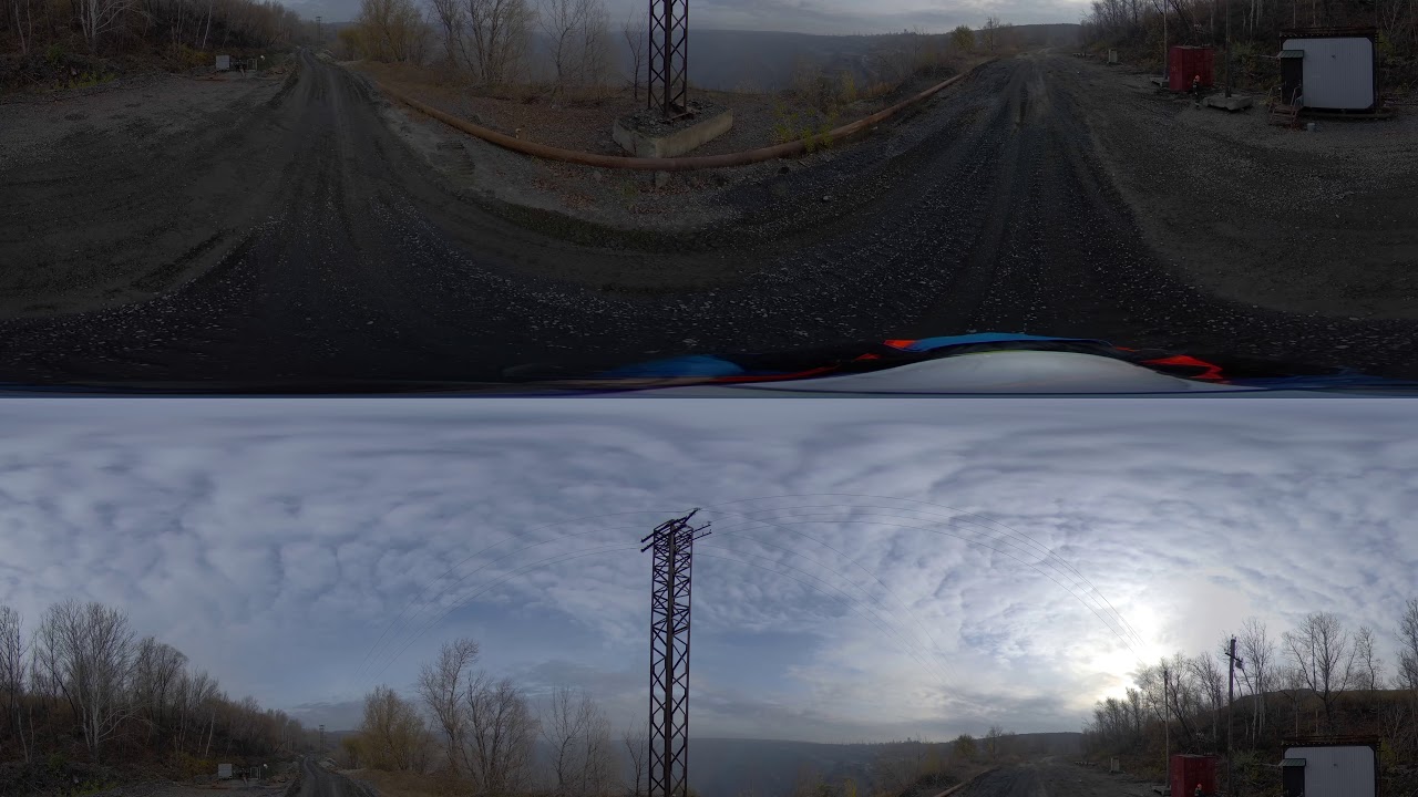 VR 360 Opencast mining of iron ore Heaps Poltava mining Ukraine 2017 VR ...