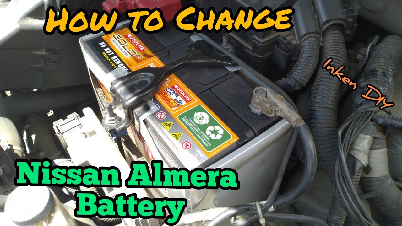 How to change Nissan Almera Battery/Paano palitan ang Nissan Almera ...